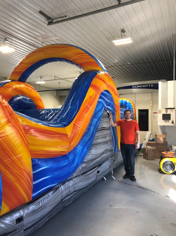 Marble 35' Obstacle Course - Insane Inflatables Fulton NY